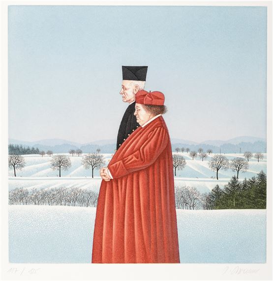 Josef Bramer | (Wien 1948 geb.) Würdenträger | MutualArt