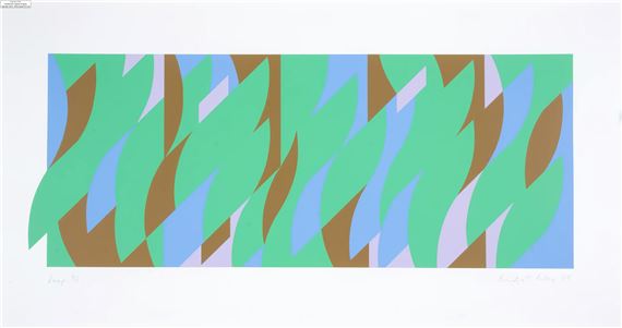 Bridget Riley | Shadow Rhythm (1989) | MutualArt