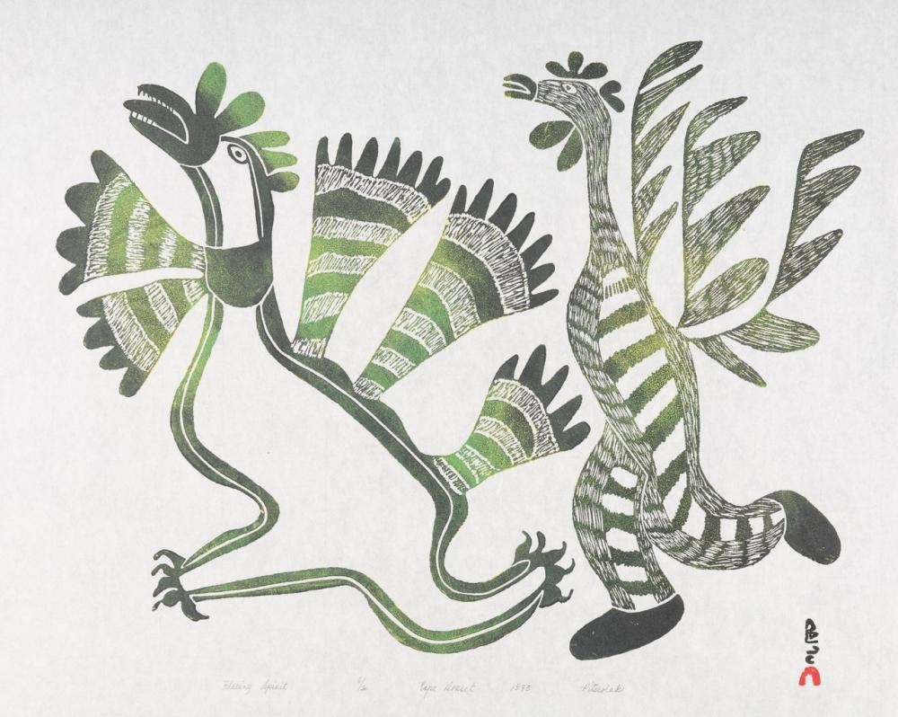 Mary Pitseolak | Fleeing Spirit (1973) | MutualArt