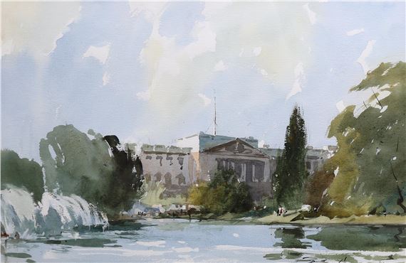 Edward Wesson | Edward Wesson (English, 1910-1983), watercolour ...