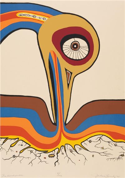 Jackson Beardy | The Woodpecker (75) | MutualArt