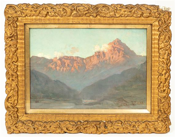 Ralph Peacock | Dusk at Gotthard Pass (1892) | MutualArt