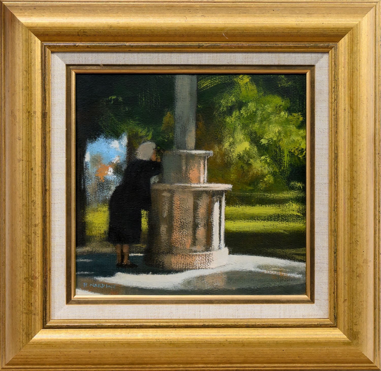 Peter Nardini | LAURA AT THE FOUNTAIN | MutualArt