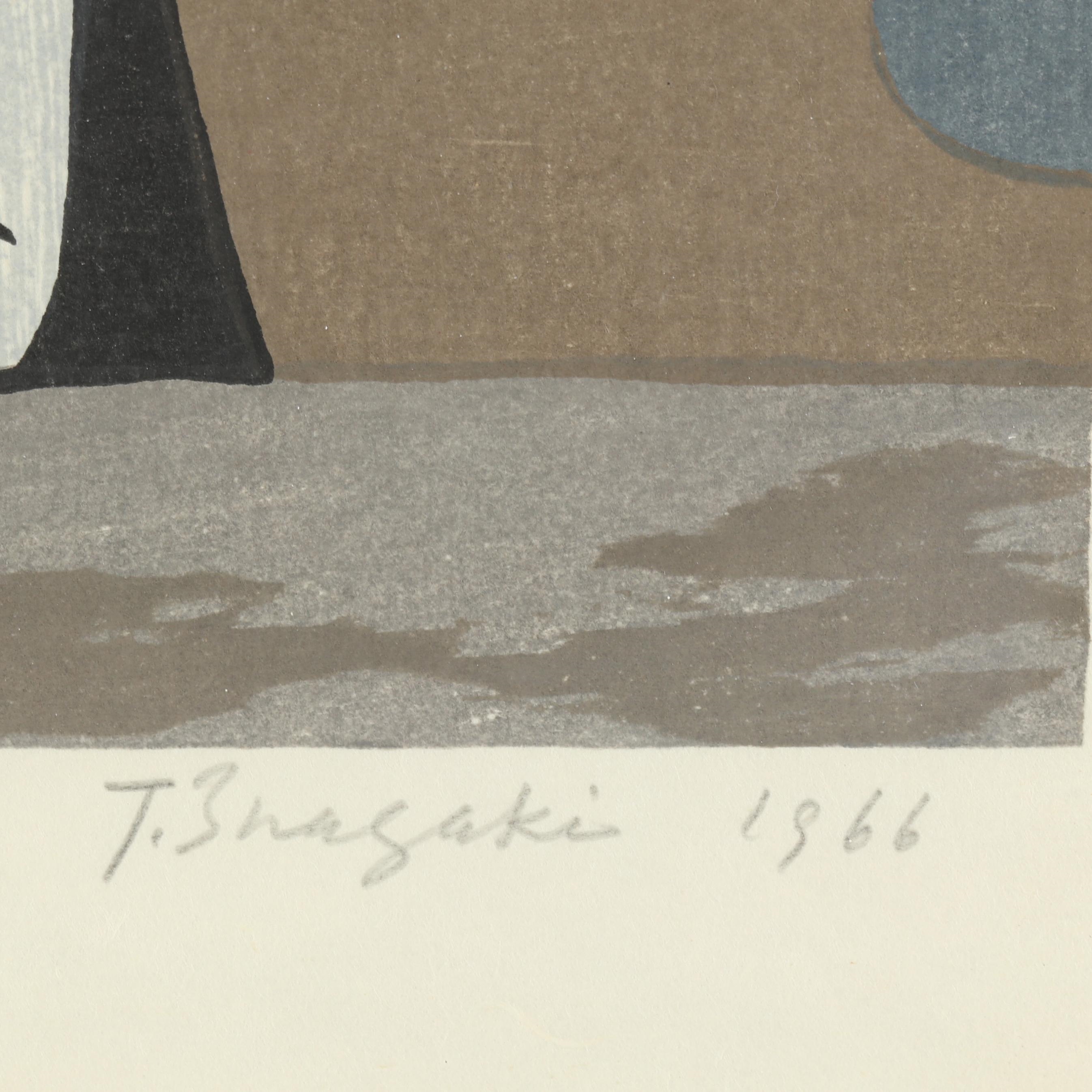 Tomoo Inagaki | Cats in the Moonlight (1966) | MutualArt