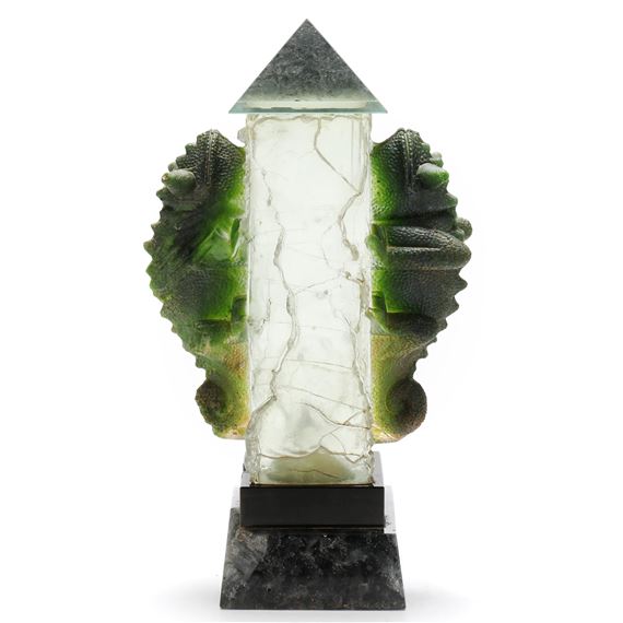 Margit Toth | Chameleon Glass Sculpture (1993) | MutualArt