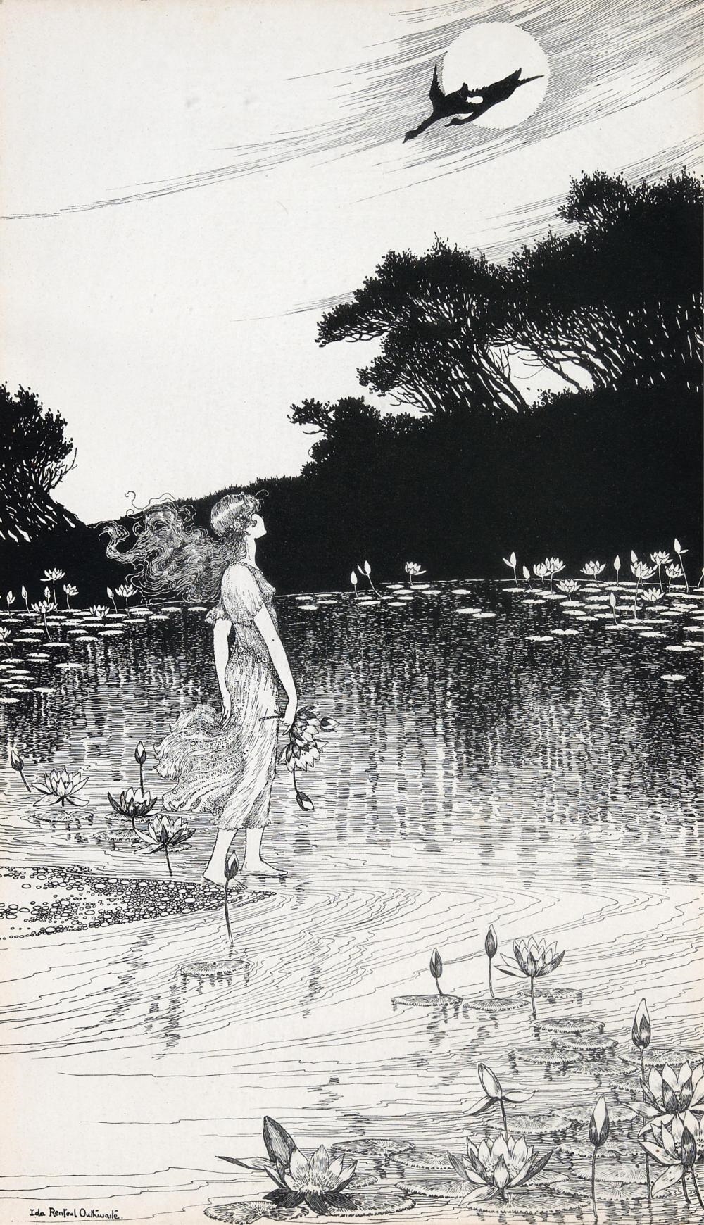 Ida Rentoul Outhwaite | The Waterfall Fairy | MutualArt