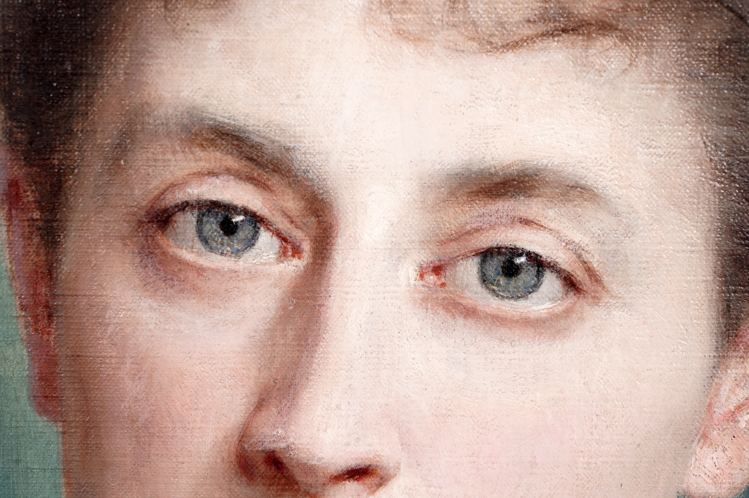 Alexandre Jacques Chantron | Portrait of a Lady in a White Silk Dress ...