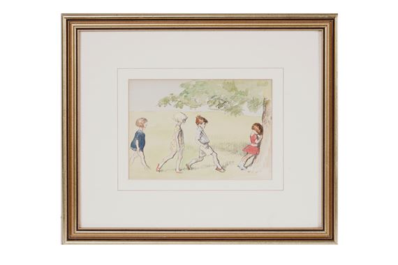 James Henry Dowd | Children Playing a Game of Sly Fox in the Woods ...