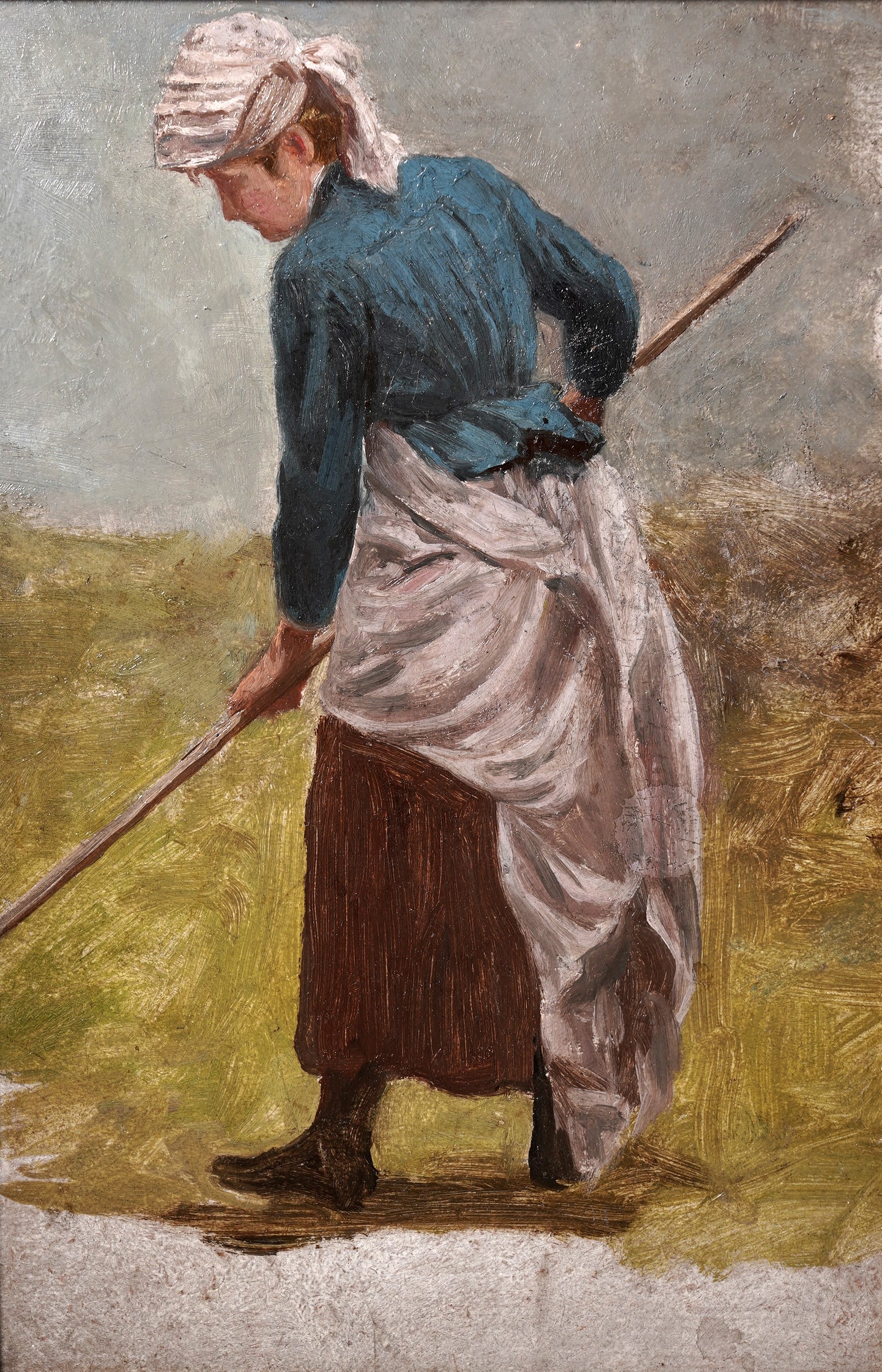 Isa Jobling | A Staithes Girl at Work | MutualArt