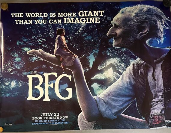 Steven Spielberg | A poster for Steven Spielberg's The BFG 76cmx 102cm ...