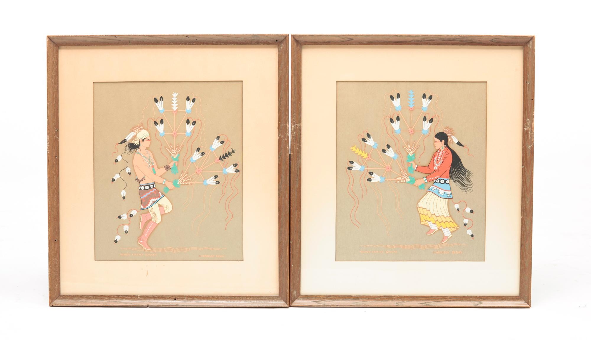 Harrison Begay | Navajo feather dancers | MutualArt