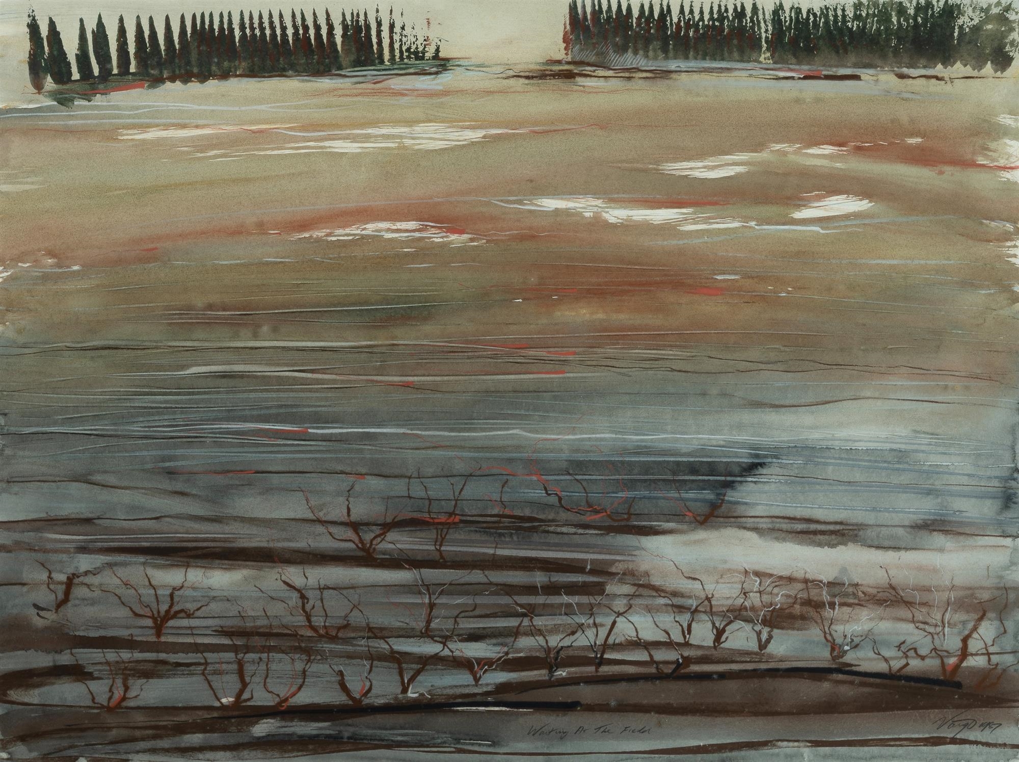 David John Voigt | Waiting at the Field (1987) | MutualArt