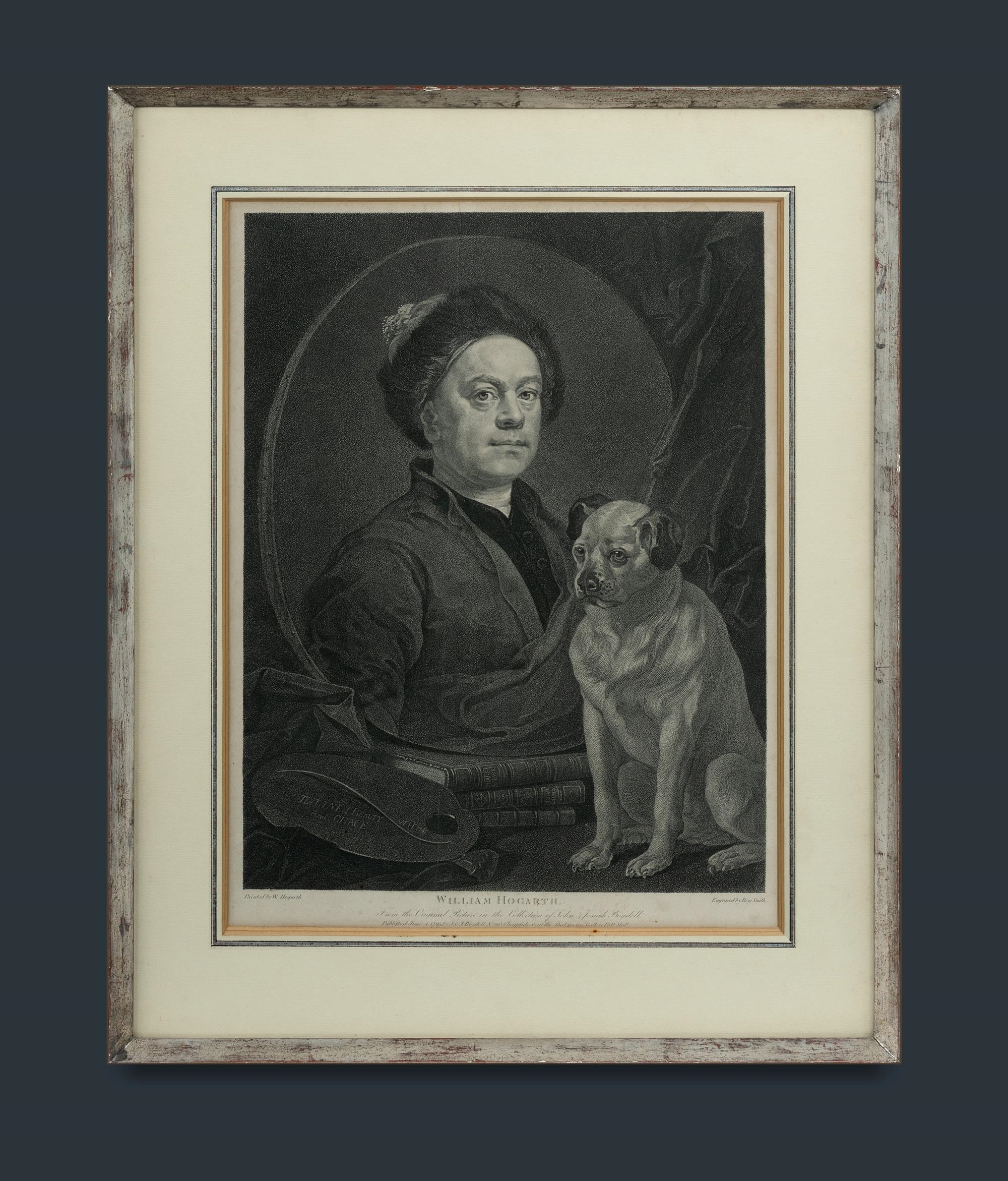 William Hogarth | William Hogarth [with his pup dog Trump (1795 ...