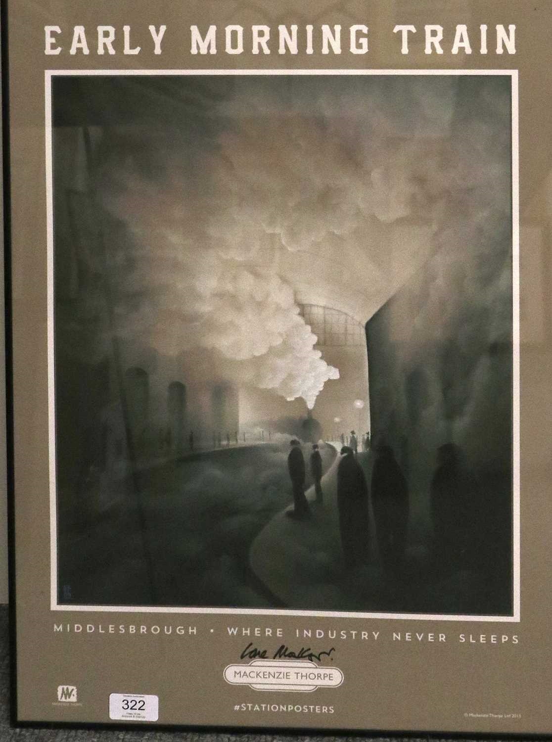 Mackenzie Thorpe | Mackenzie Thorpe Station Poster - Early Morning ...