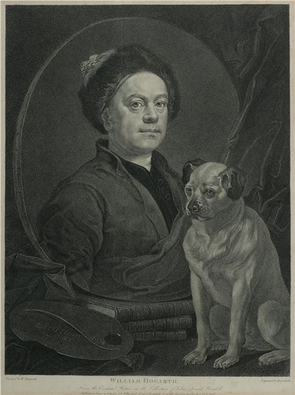 William Hogarth | William Hogarth [with his pup dog Trump (1795 ...