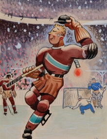 John Pike | John Pike Watercolor Panning for Gold | MutualArt