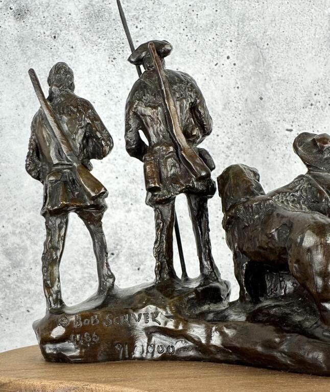 Bob Scriver | Bob Scriver Explorers at the Portage Bronze (29) | MutualArt