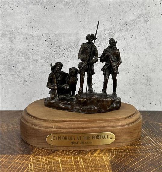 Bob Scriver | Bob Scriver Explorers at the Portage Bronze (29) | MutualArt