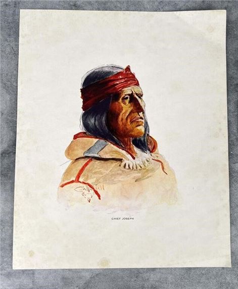 Charles Marion Russell | Chief Joseph Print By Charles M Russell ...