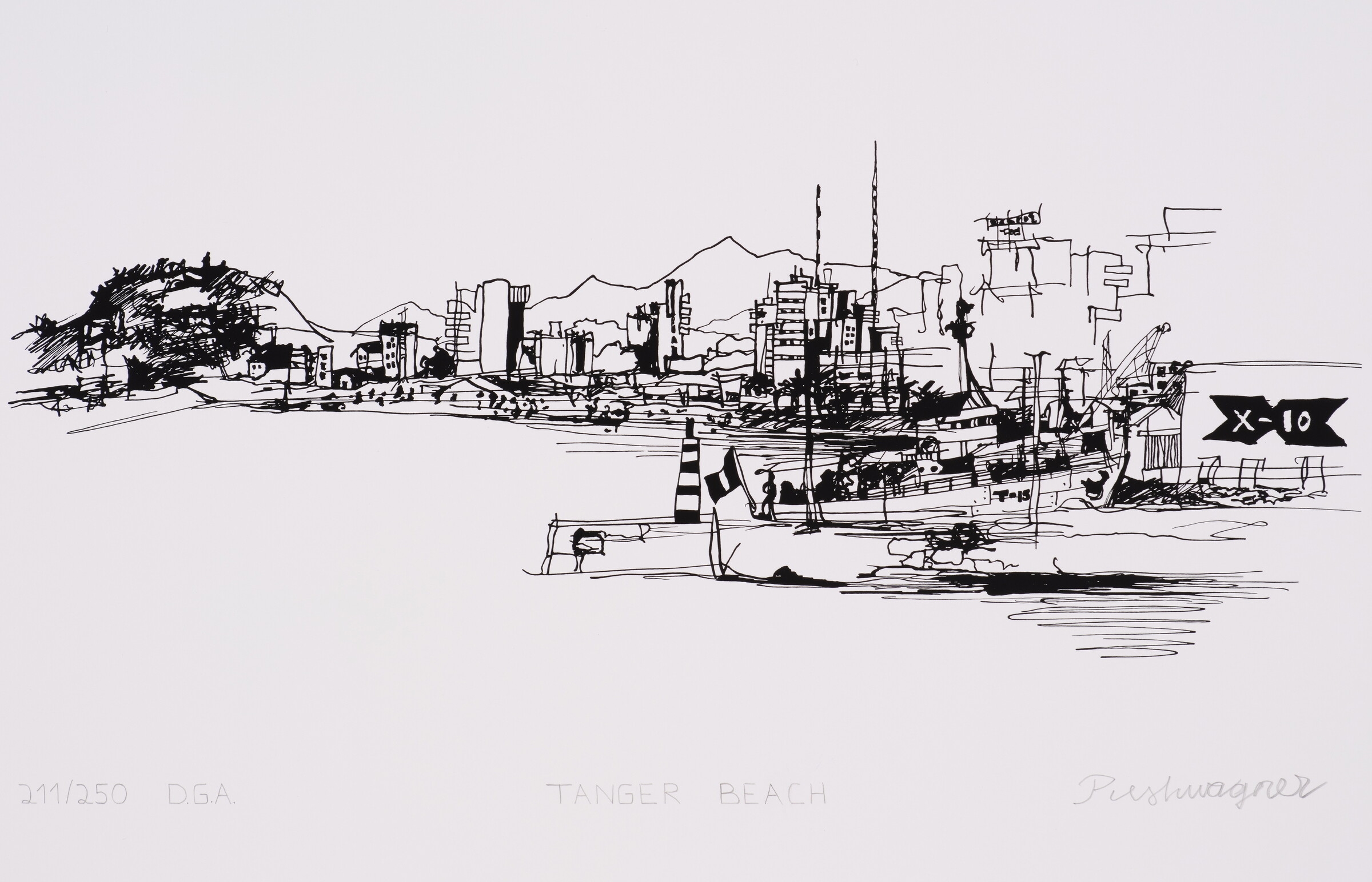 Hariton Pushwagner | Tanger beach (2011) | MutualArt
