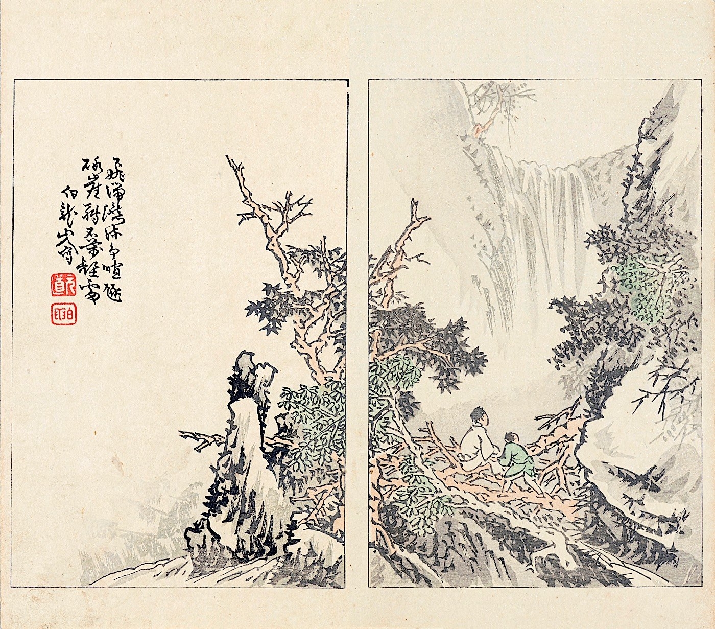 Seitei Watanabe | A painted enamel tray bearing signature of Namikawa ...