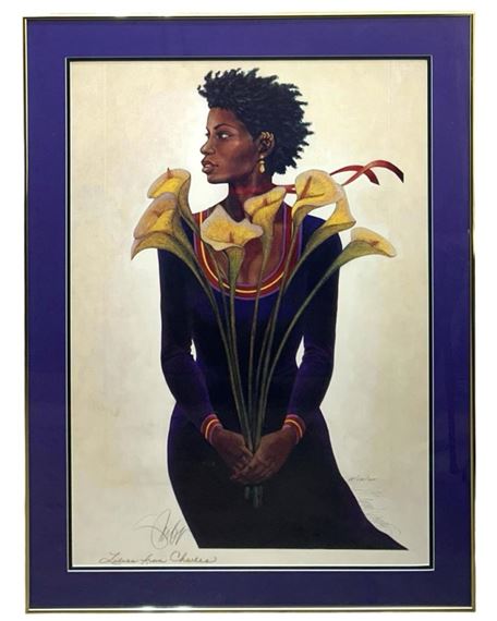 Charles Bibbs | Signed Charles Bibbs “Lilies from Charles Print | MutualArt