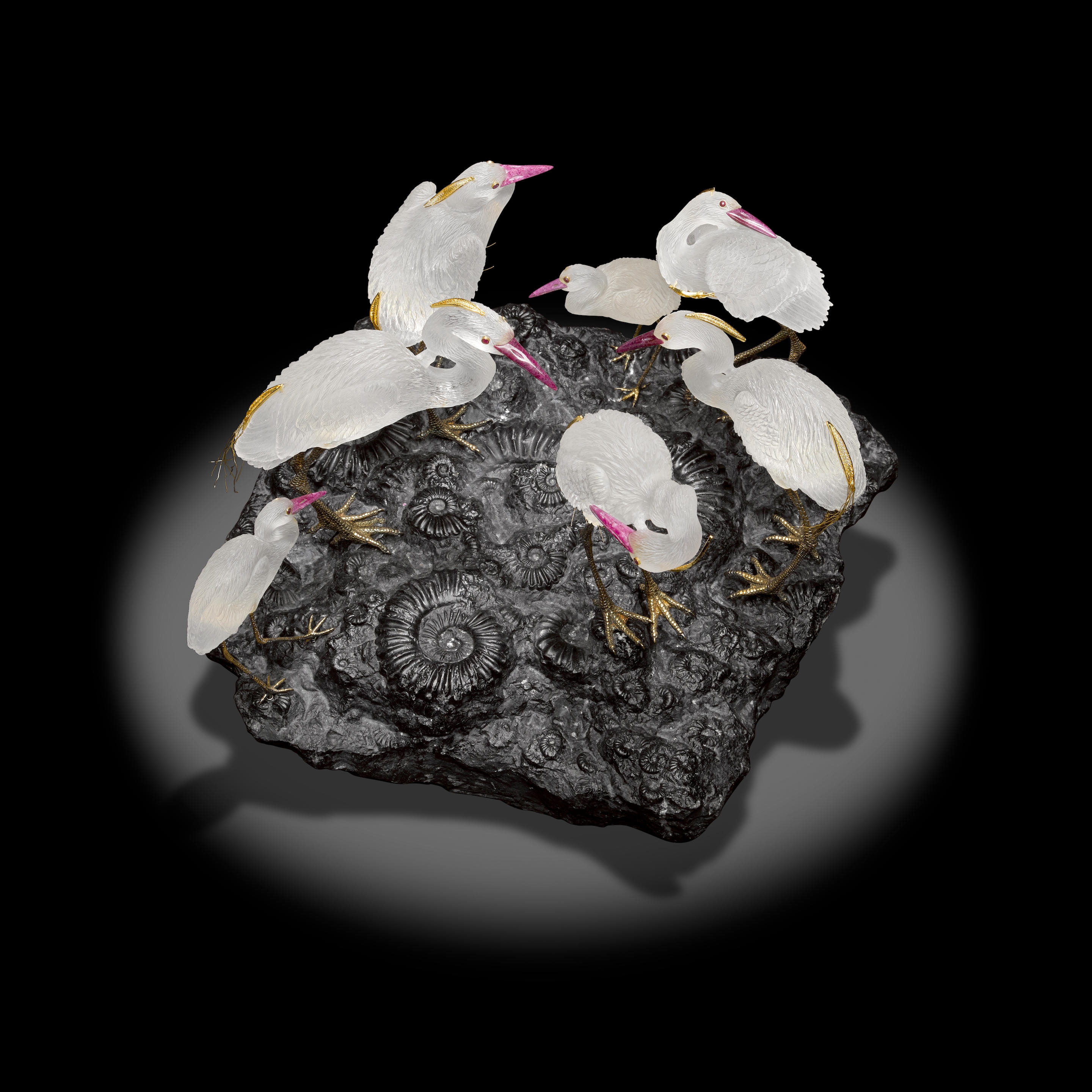 Luis Alberto Quispe Aparicio | Flock of Storks | MutualArt