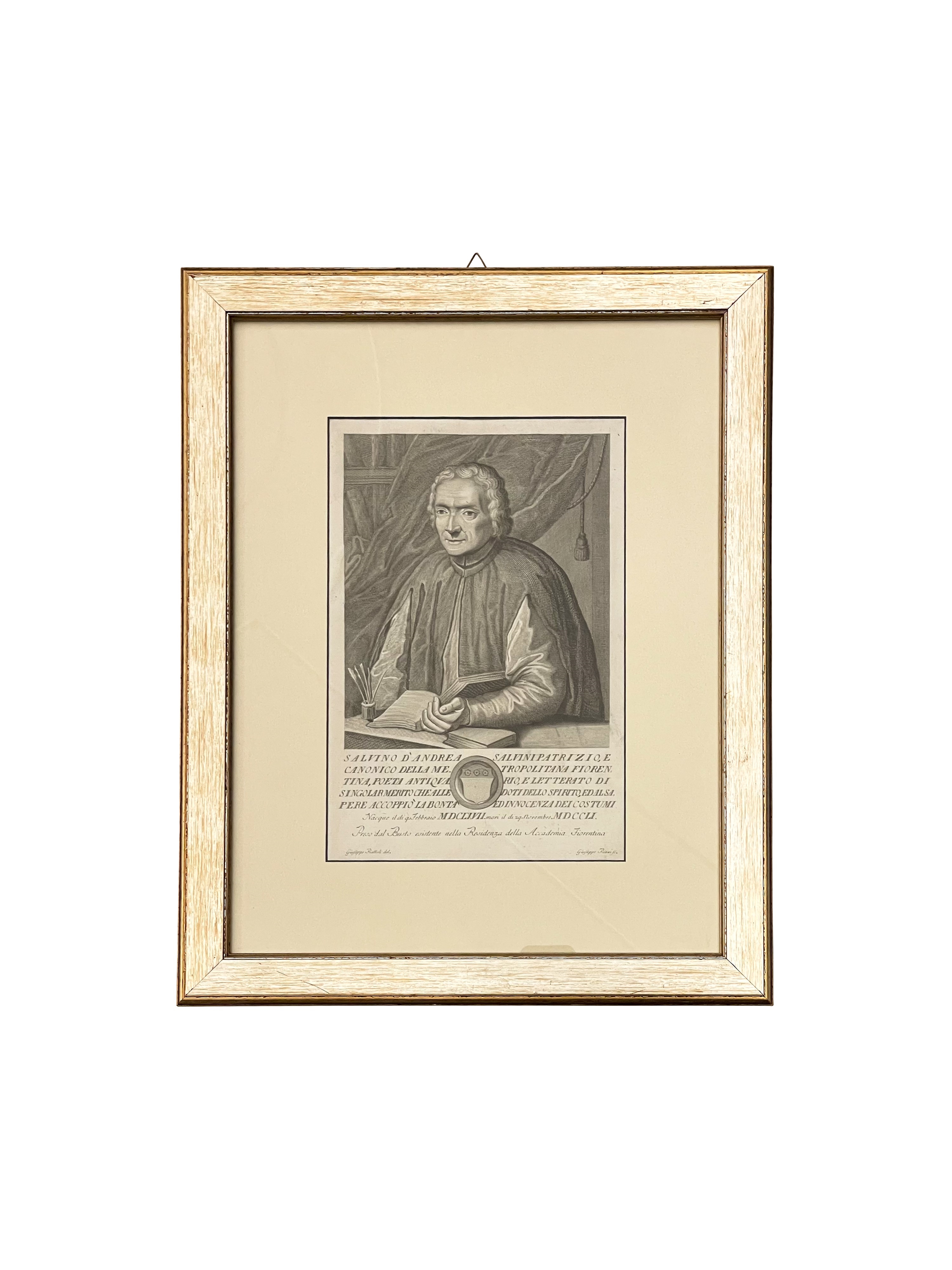 Giuseppe Pazzi | Incisione raffigurante Savino D'Andrea Savini ...