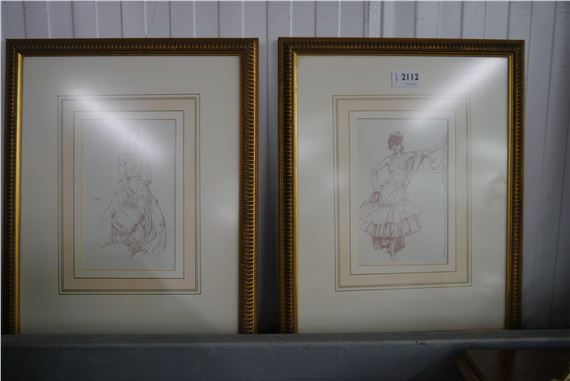 William Russell Flint | The Dancing Lesson: Ladies of Old Castile ...