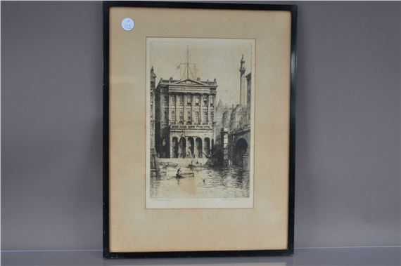 Edward Francis Wells | At London Bridge | MutualArt