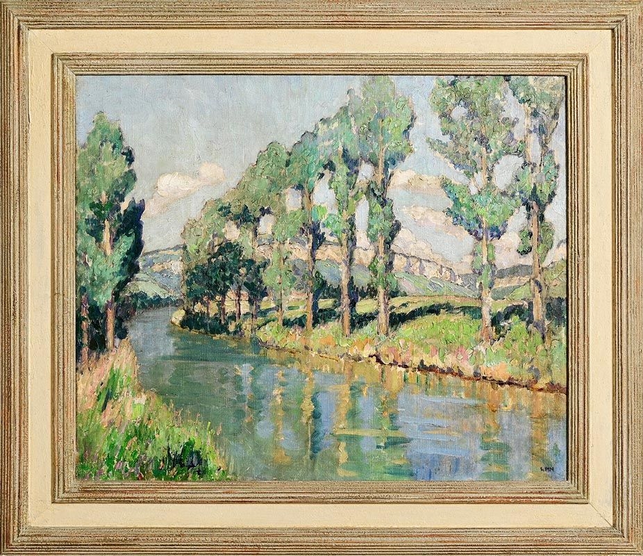 Letitia Marion Hamilton | Poplars In The Jura Valley | MutualArt