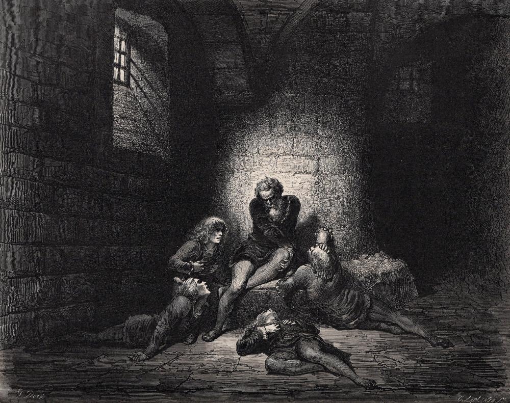 Gustave Doré | Chant 33. Count Ugolino and His Family (Dante's Divine ...