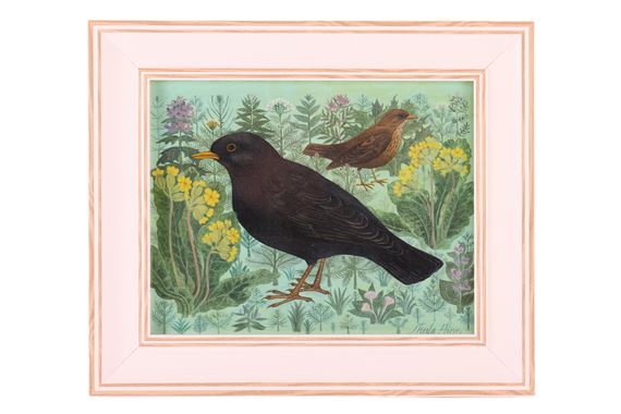 Sheila Flinn | Blackbird and Thrush | MutualArt