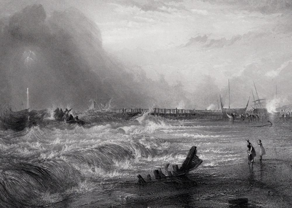 Joseph Mallord William Turner | Stranded Vessel off Yarmouth (1775) | MutualArt