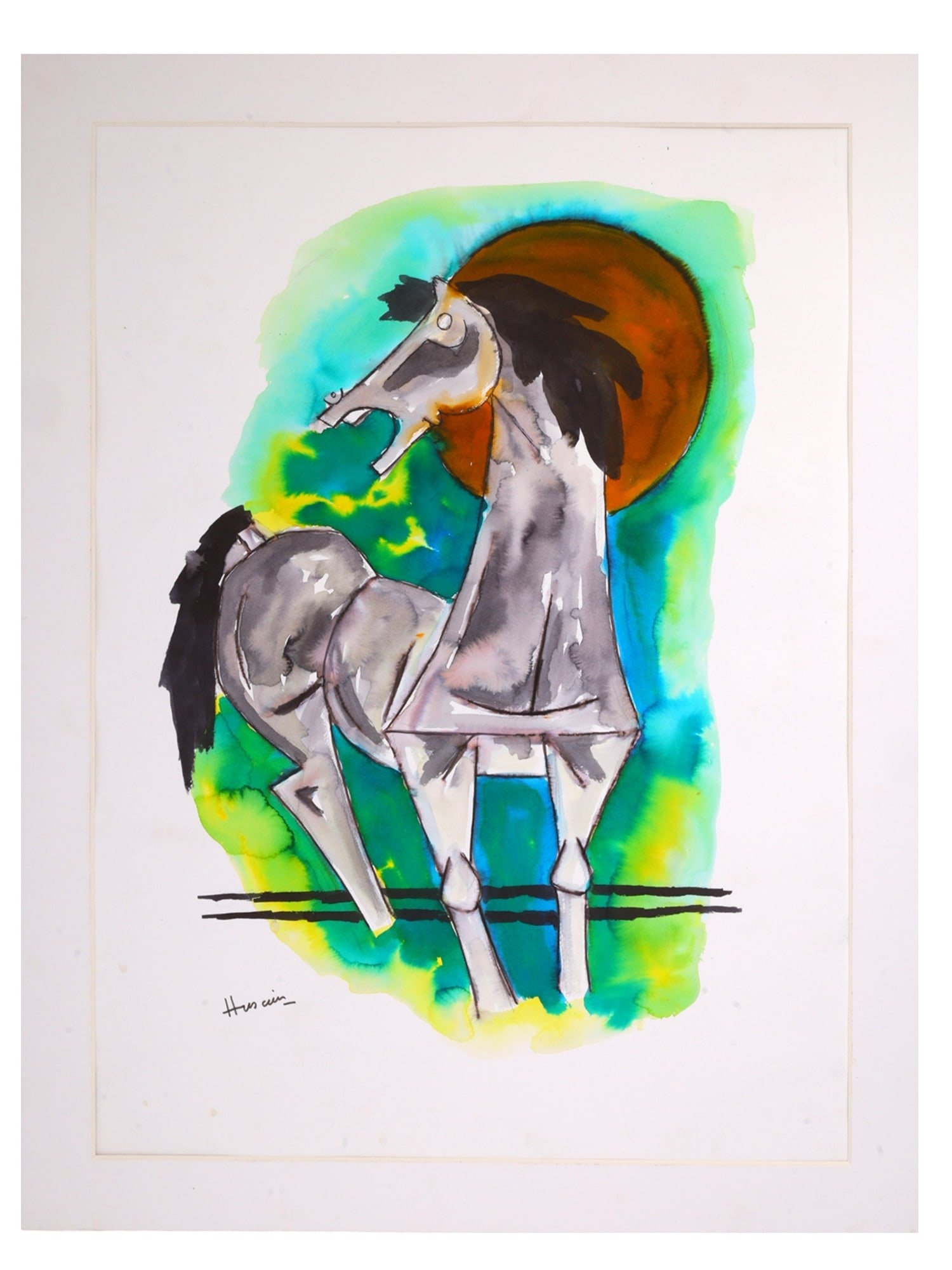 Maqbool Fida Husain | Untitled (1960) | MutualArt