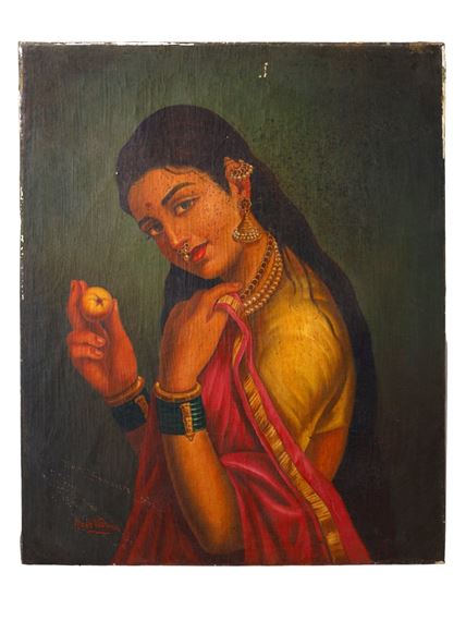 Raja Ravi Varma | A RAJA RAVI VARMA, INDIAN (1848 - 1906) OIL ON CANVAS ...