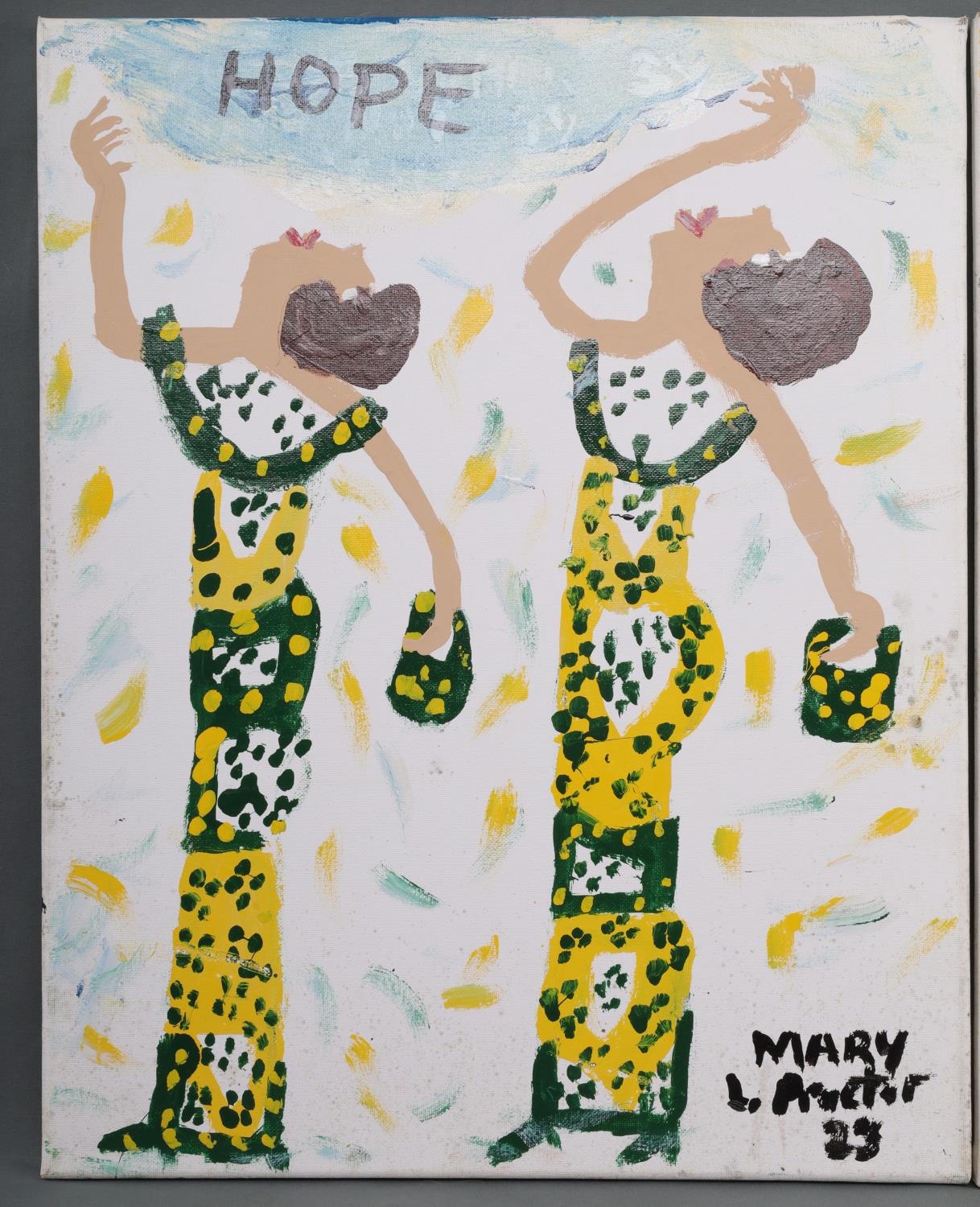 Mary Louise Proctor | MARY PROCTOR BLACK AMERICANA FOLK ART LOT OF 2 ...