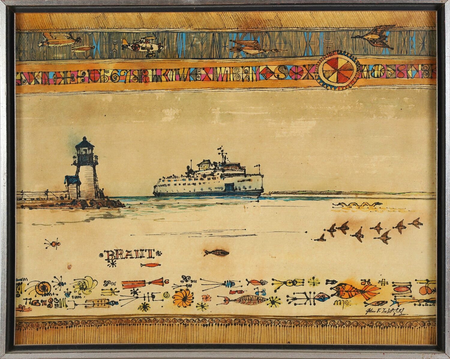 John Lochtefeld | Nantucket Steamship Rounding Brant Point | MutualArt