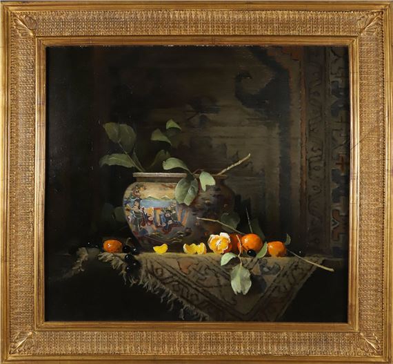 Eleanor Moore | Tabletop Still Life with Jardiniere | MutualArt
