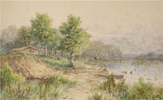 John Fery | John Fery Landscape Watercolor Painting | MutualArt