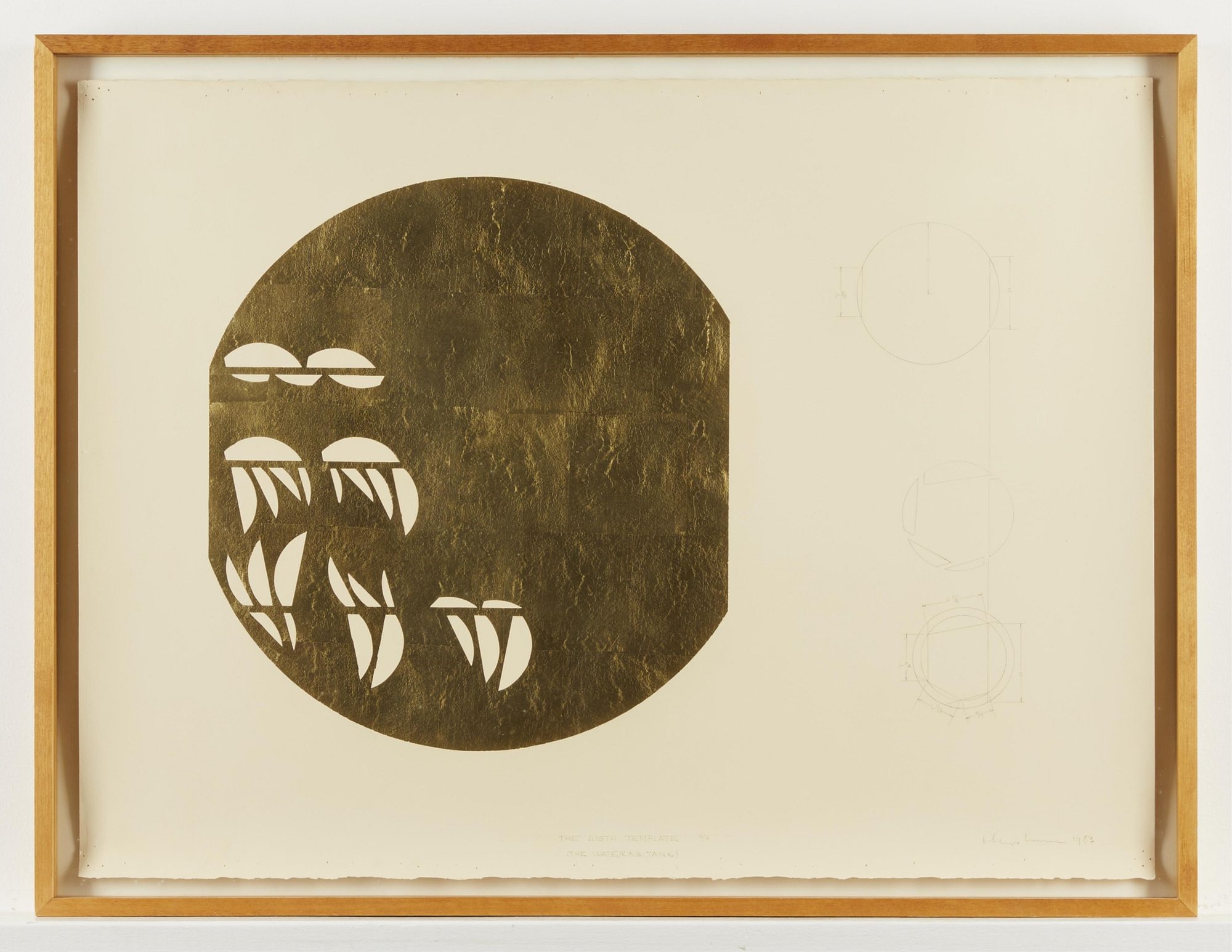 Philip Larson | Philip Larson The 8th Template Gold Leaf & Print (1983 ...