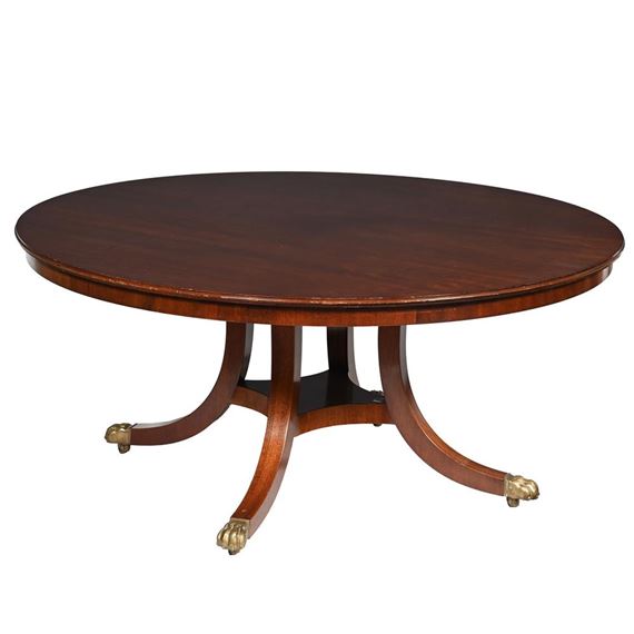 William Tillman | A MAHOGANY CONCENTRIC EXTENDING CIRCULAR DINING TABLE ...