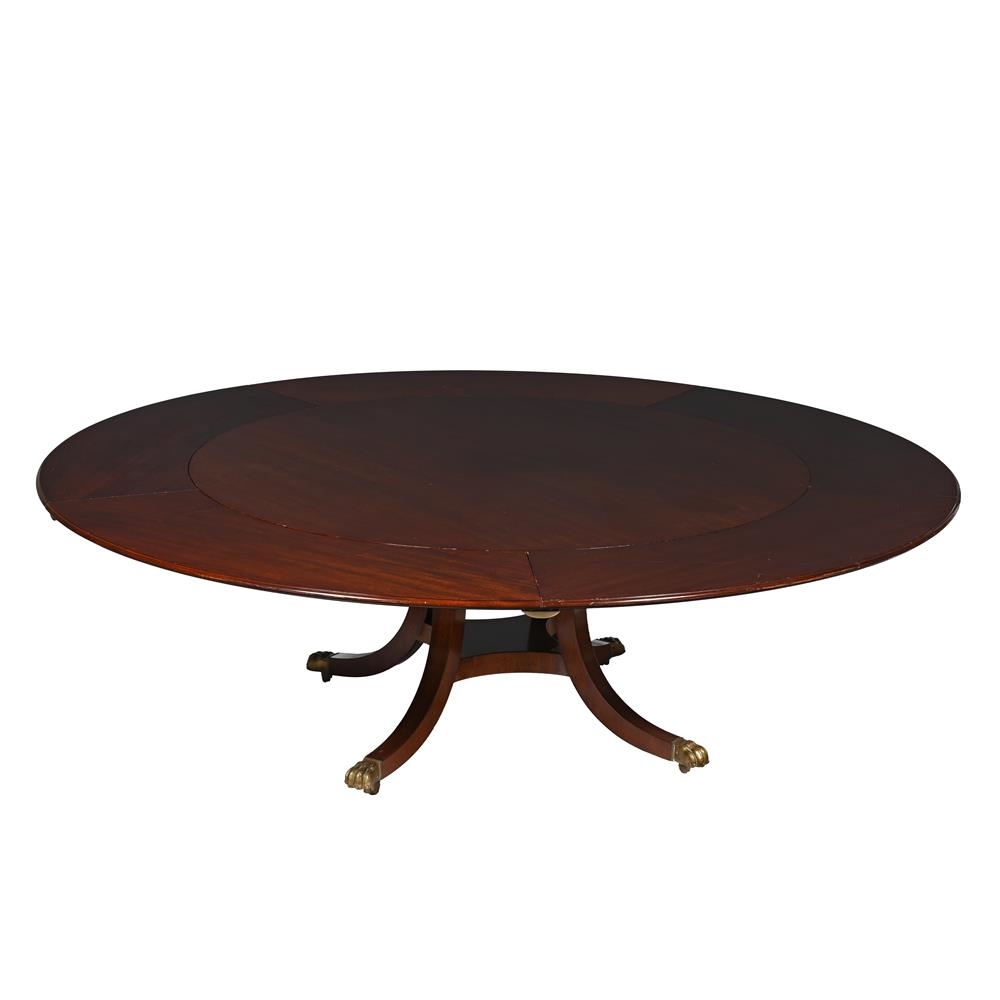 William Tillman | A MAHOGANY CONCENTRIC EXTENDING CIRCULAR DINING TABLE ...