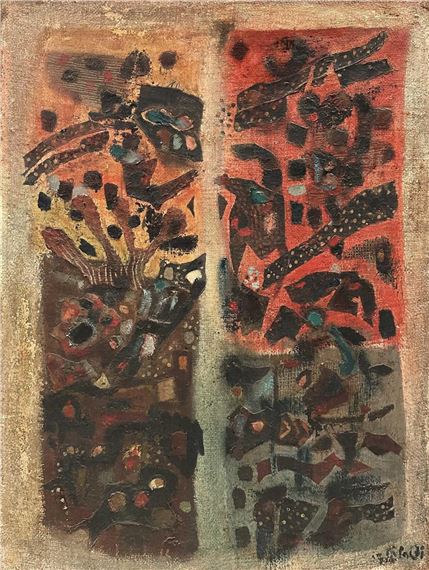 Israel Paldi | Israel Paldi 1892-1979 (Israeli) Plants oil on canvas ...