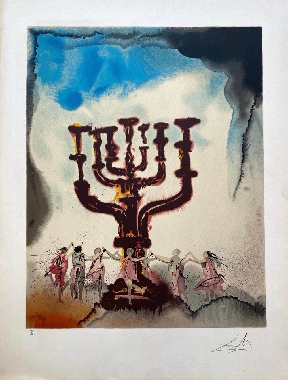 Salvador Dalí | Salvador Dali 1904-1989 (Spanish) The Menorah - Limited ...