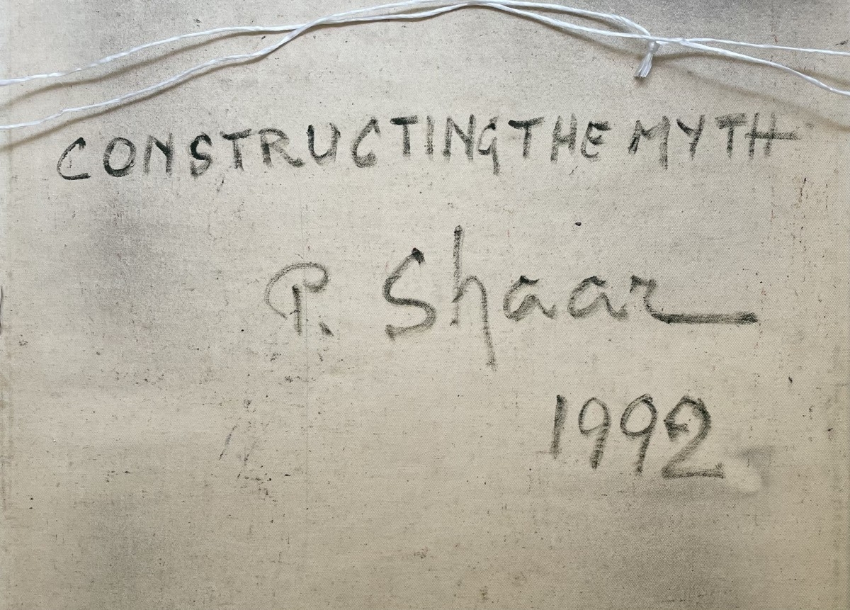 Pinchas Shaar | Consructing the myth (1992) | MutualArt
