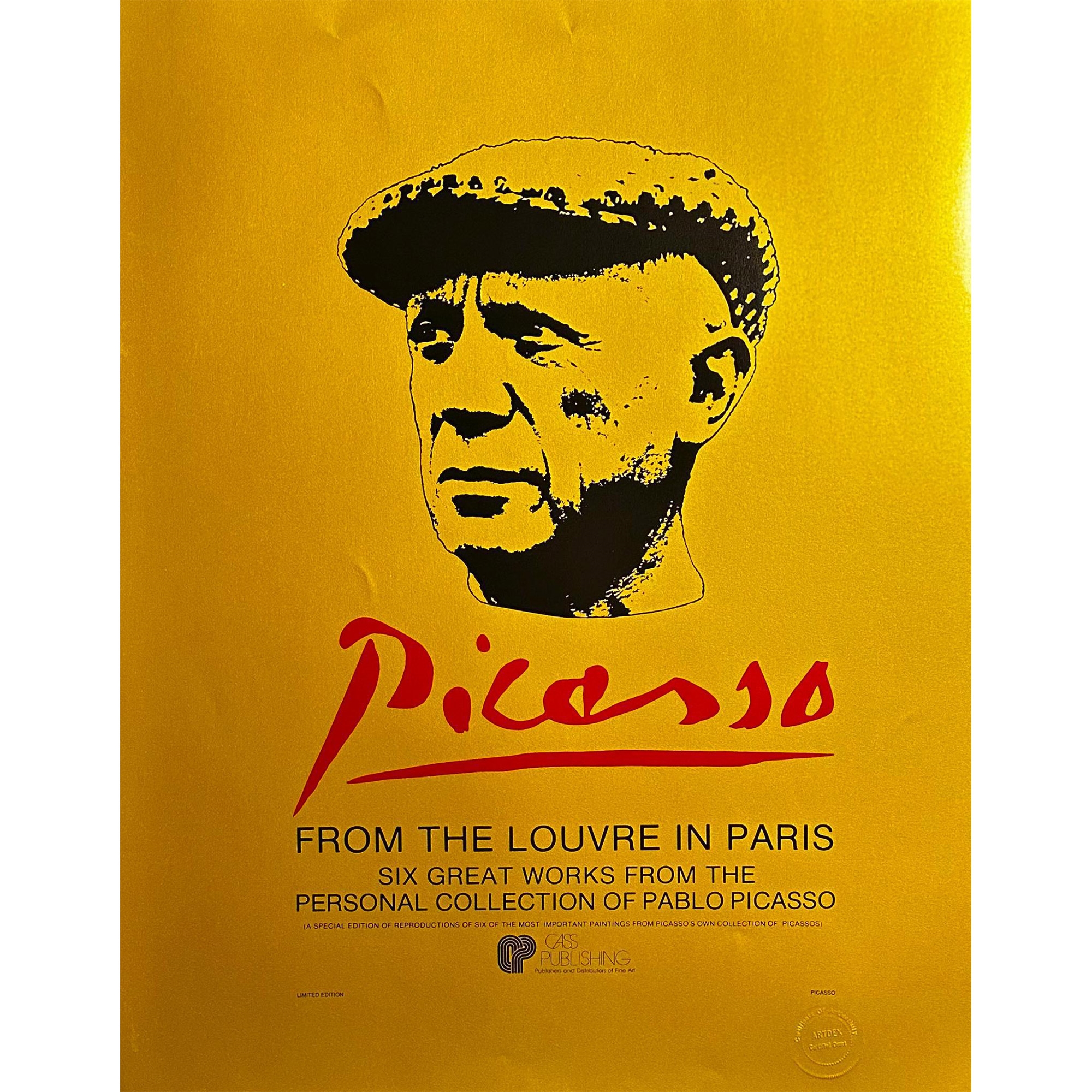 Pablo Picasso | Pablo Picasso Poster From The Louvre in Paris Gold Not ...