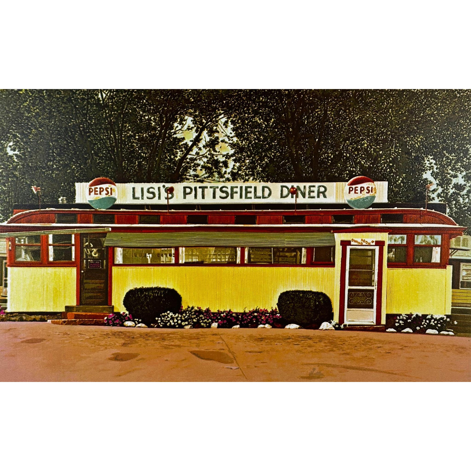 John Baeder | John Baeder (1938), Screenprint, Lisi's Pittsfield Diner ...