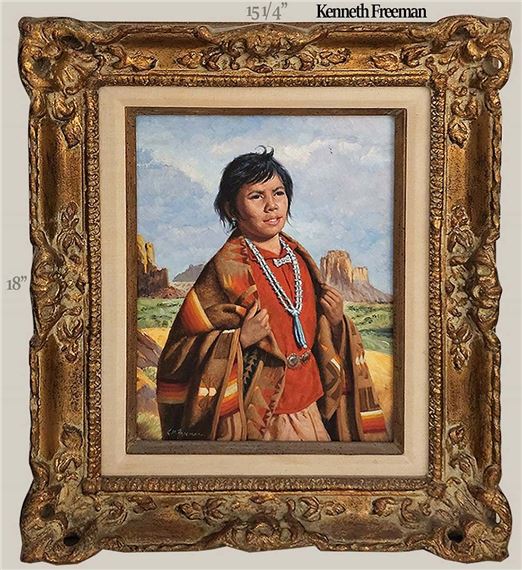 Ken Freeman | Portrait Of Native American | MutualArt