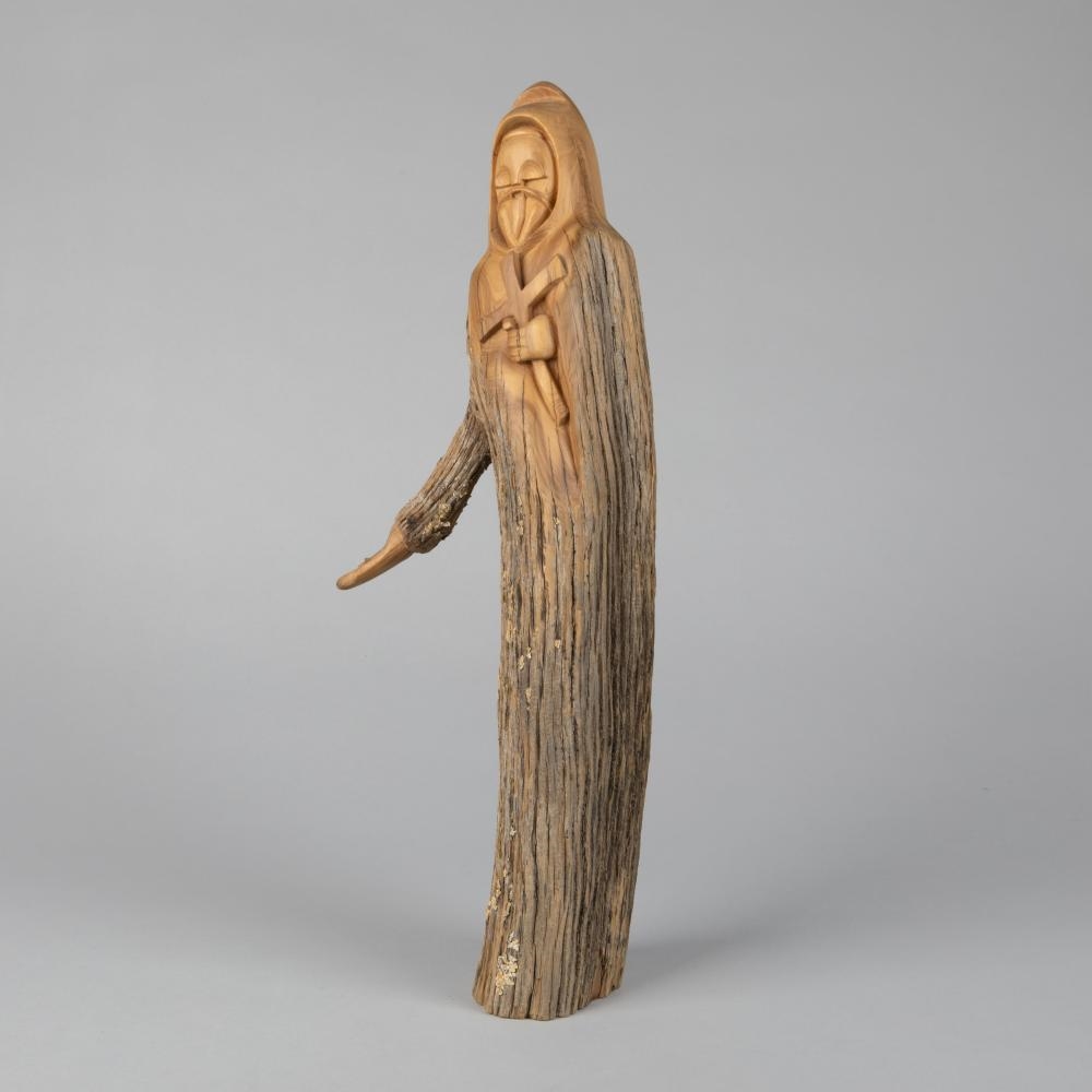 Daniel Barela | Pair of Bultos: Santo with Cross | MutualArt